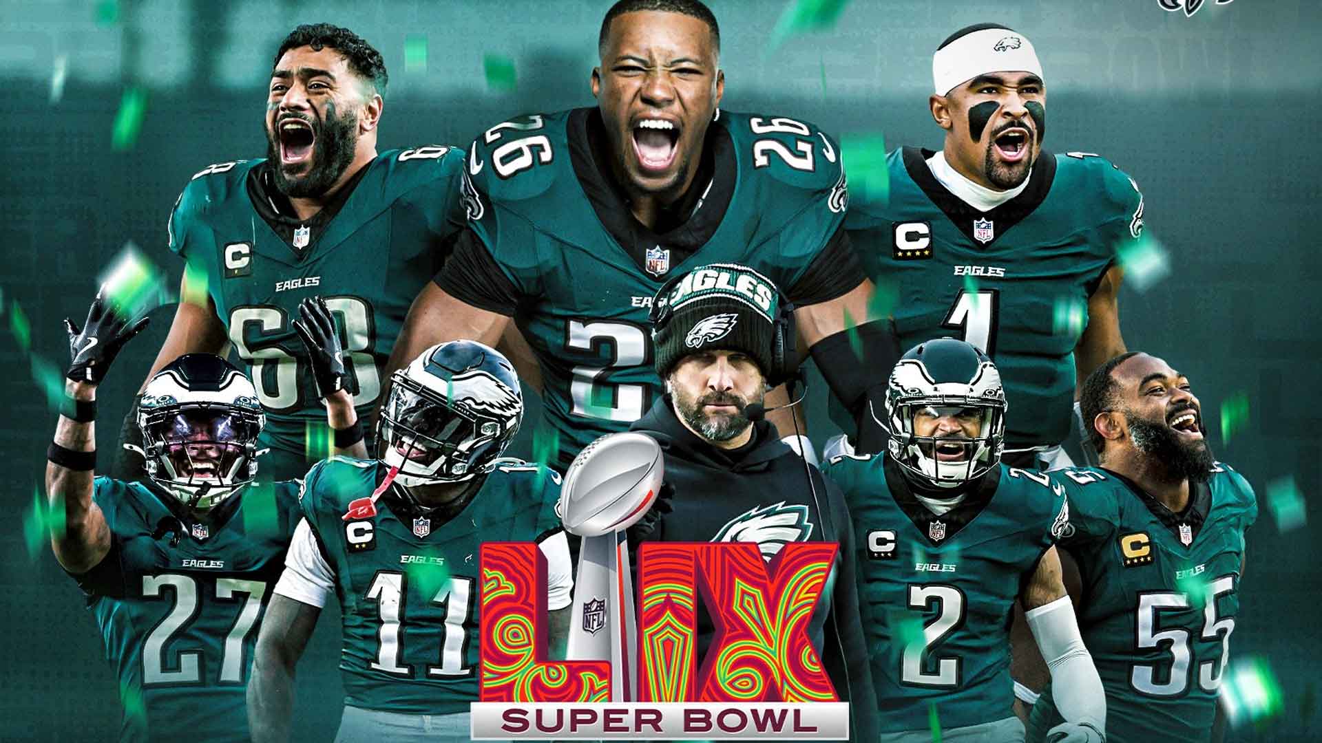 ¡Águilas campeones de la NFL! Philadelphia Eagles ganan el Super Bowl LIX al vencer 40-22 a los ...
